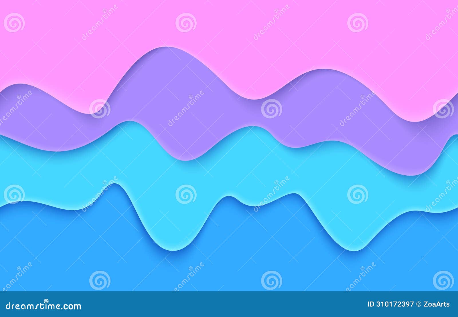Seamless Pattern of Colorful Dripping Ice Cream or Slime Stock Vector ...