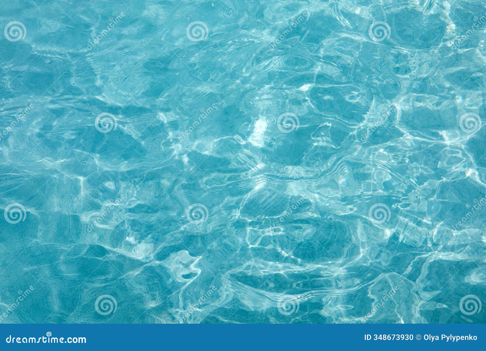 Background, Water Waves in the Pool with Sun Stock Photo - Image of ...
