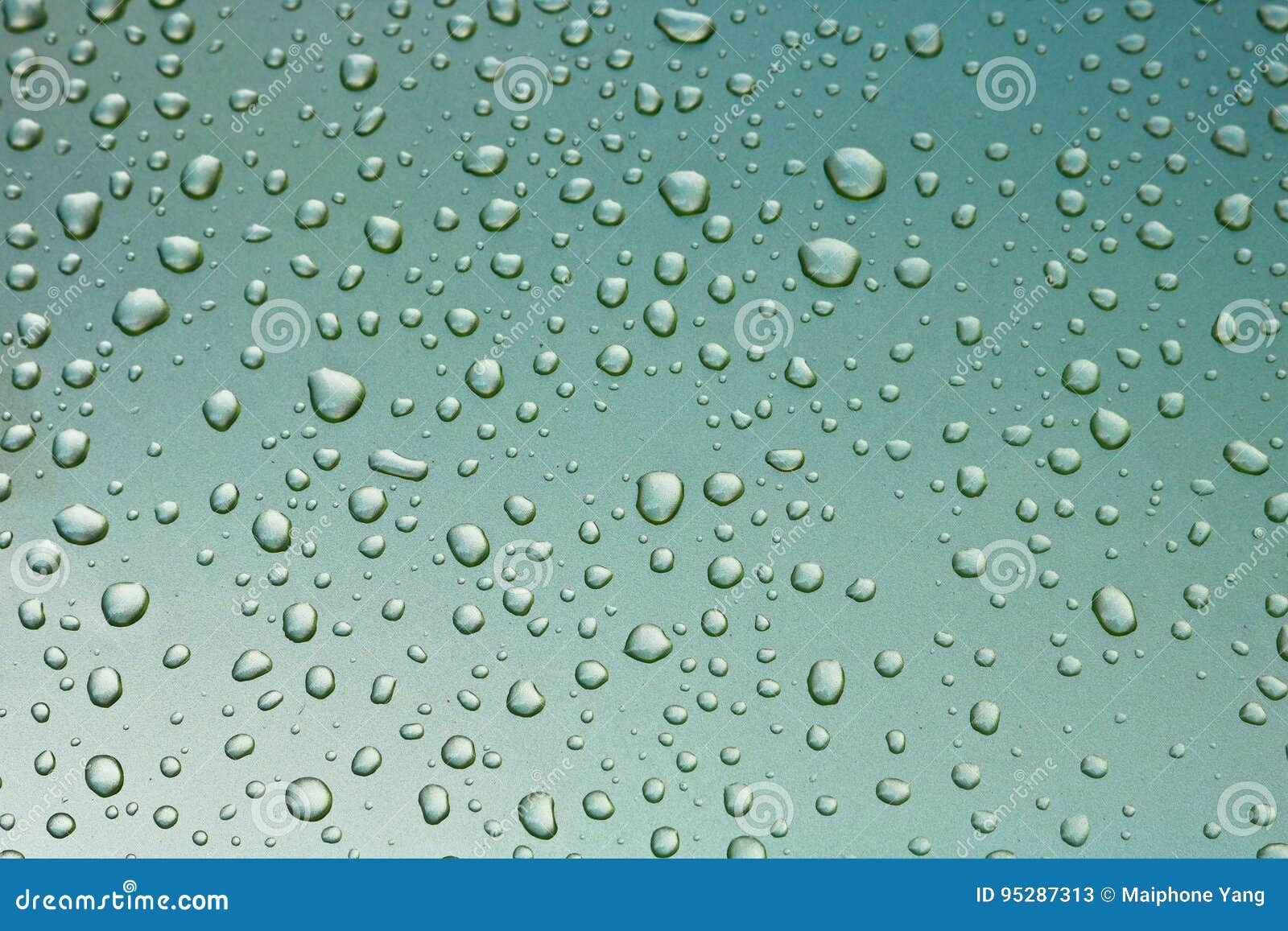Background of Watrer Drops on Surface Stock Image - Image of water ...