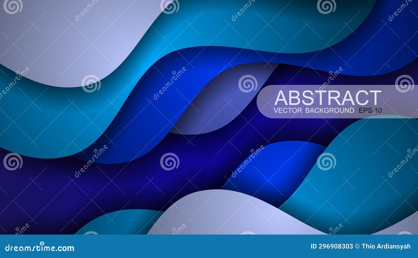 Background Wave Paper Art Design. Vector Paper Cut Illustration Stock ...