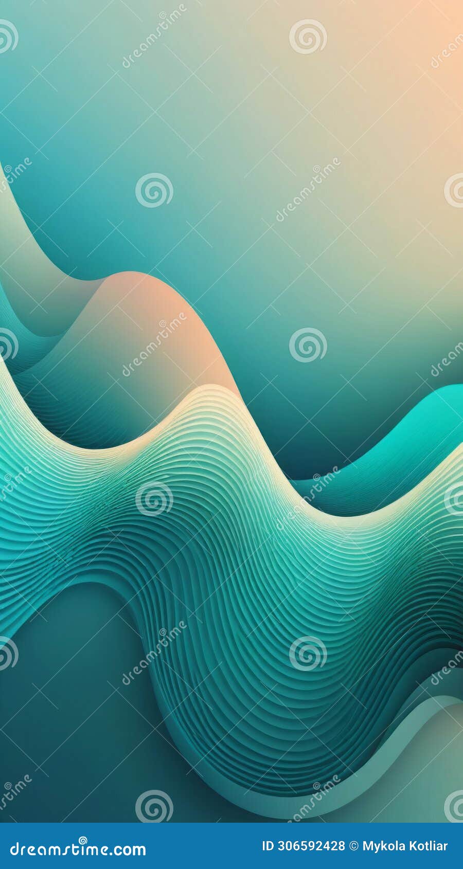 Background from Waveform Shapes and Teal Stock Photo - Image of dynamic ...