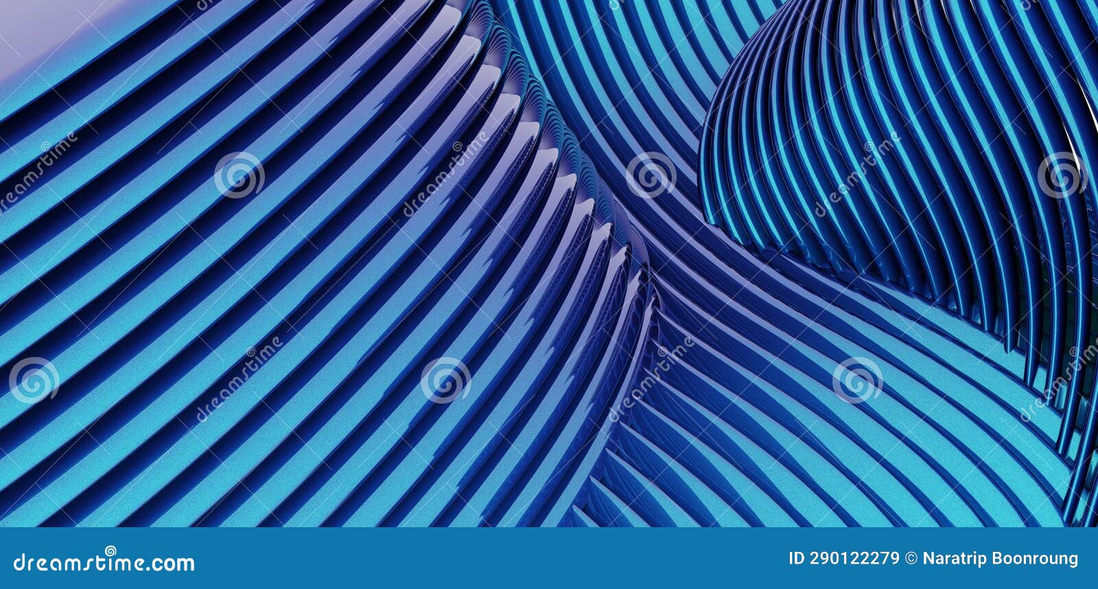 Background Waves Parallel Waves of Plastic Twisted Curved Tube 3D ...
