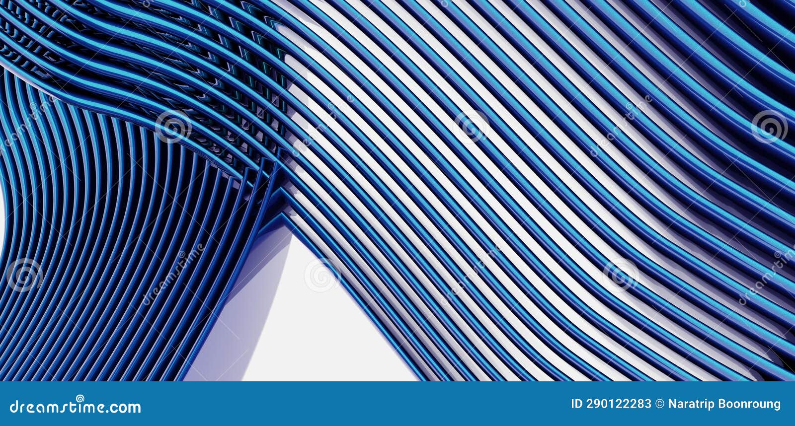 Background Waves Parallel Waves of Plastic Twisted Curved Tube 3D ...