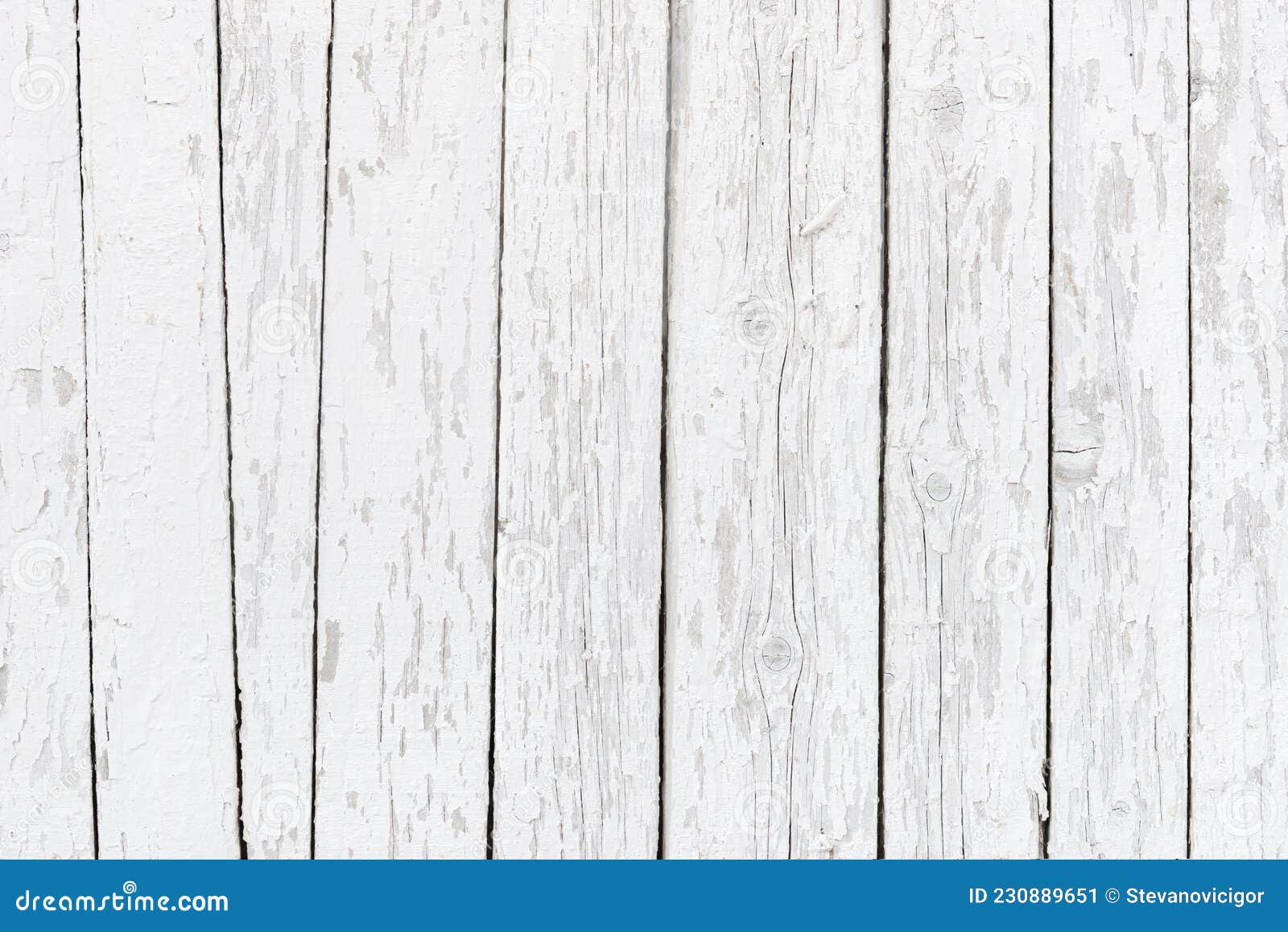 Background of Weathered White Planks, Bright Worn Surface Texture As ...