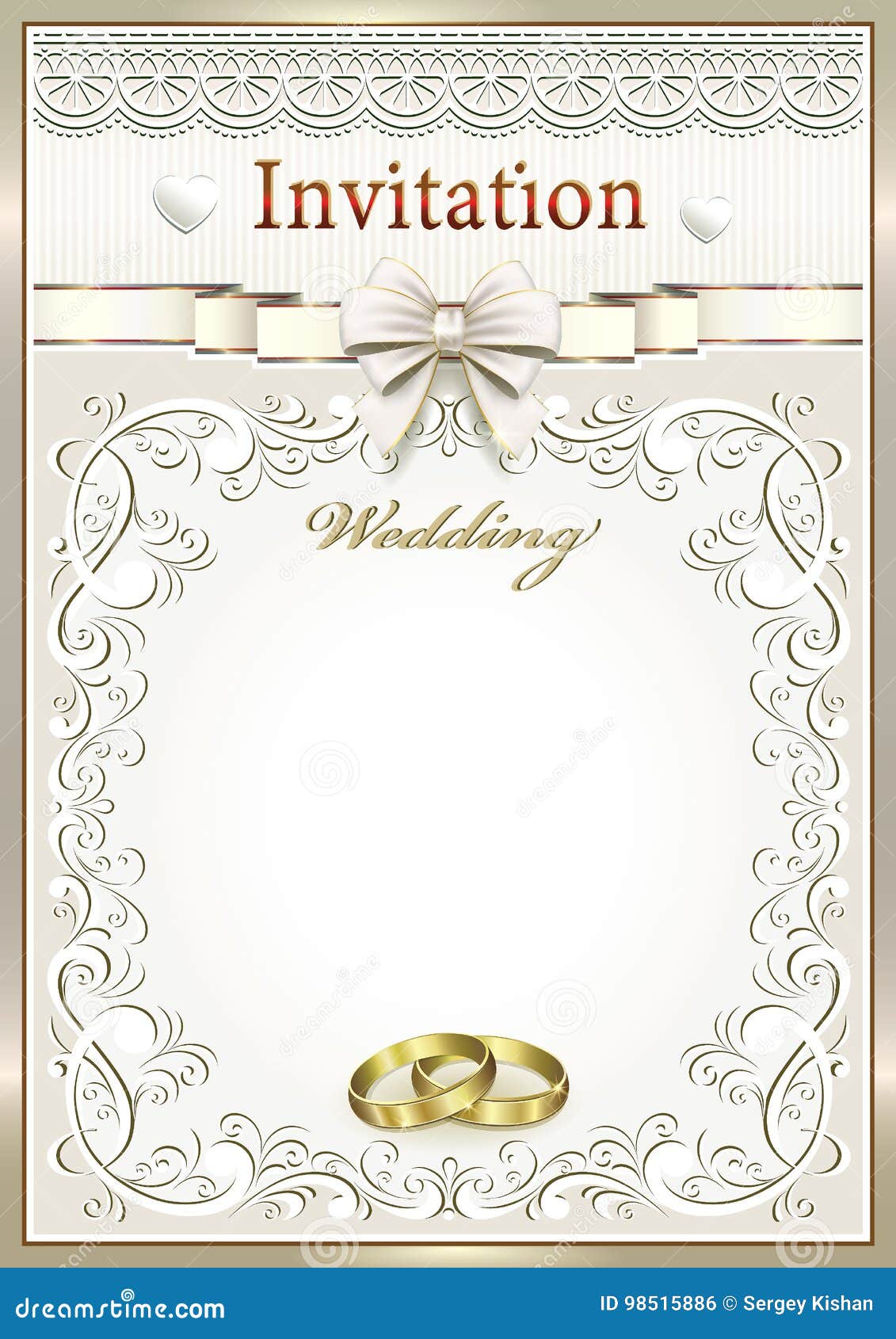 Background for the Wedding Card Stock Vector - Illustration of ...