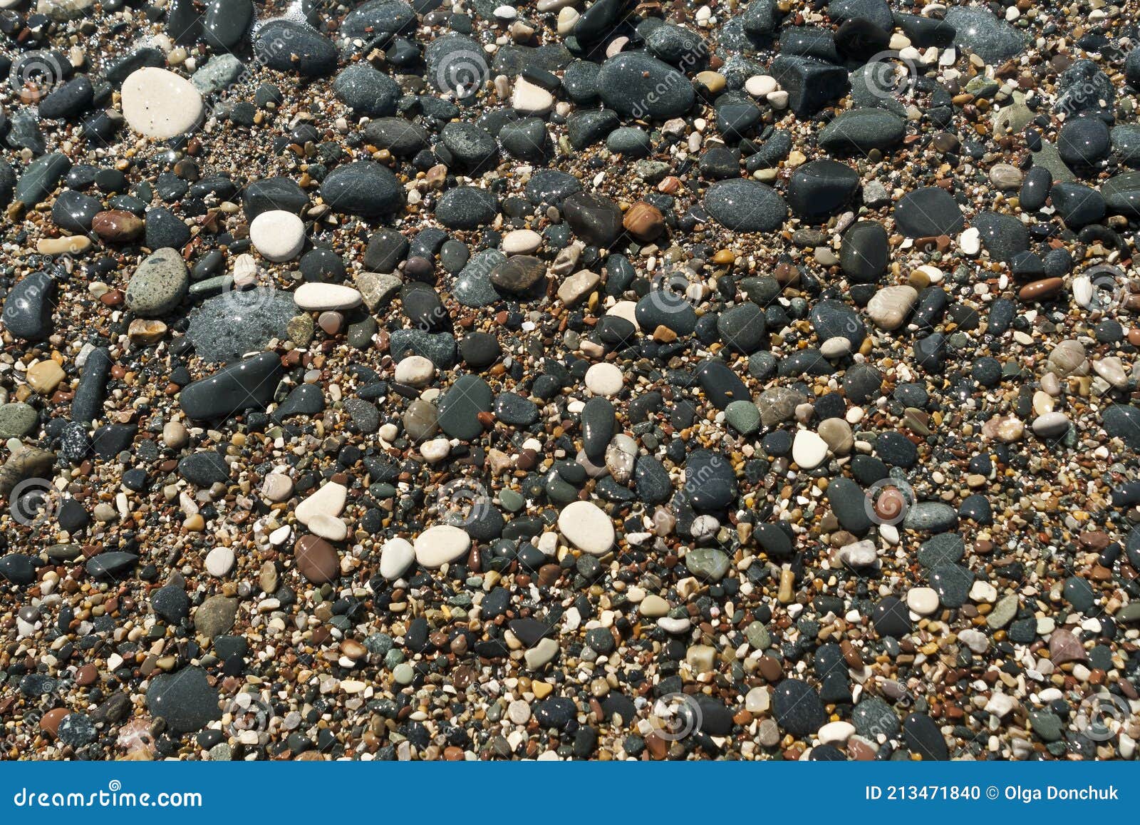 Multi Colored Beach Stones Background Stock Photo - Image of color ...