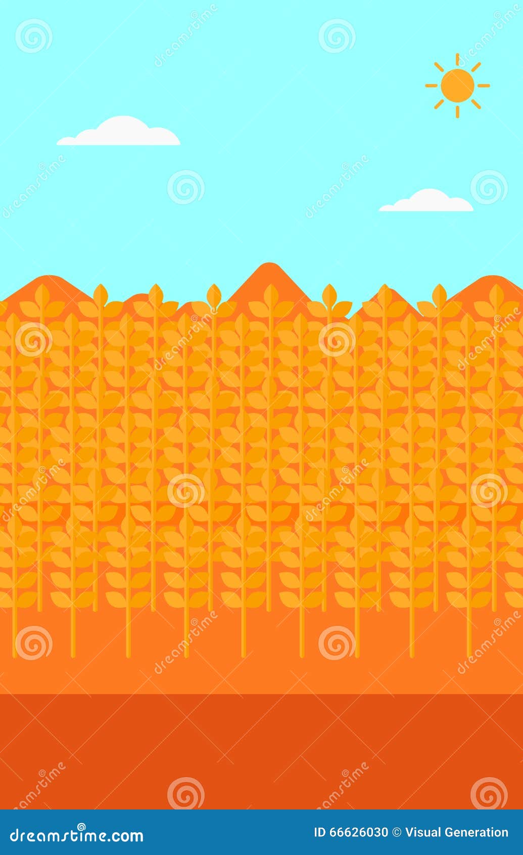 Background of wheat field. stock vector. Illustration of environment ...