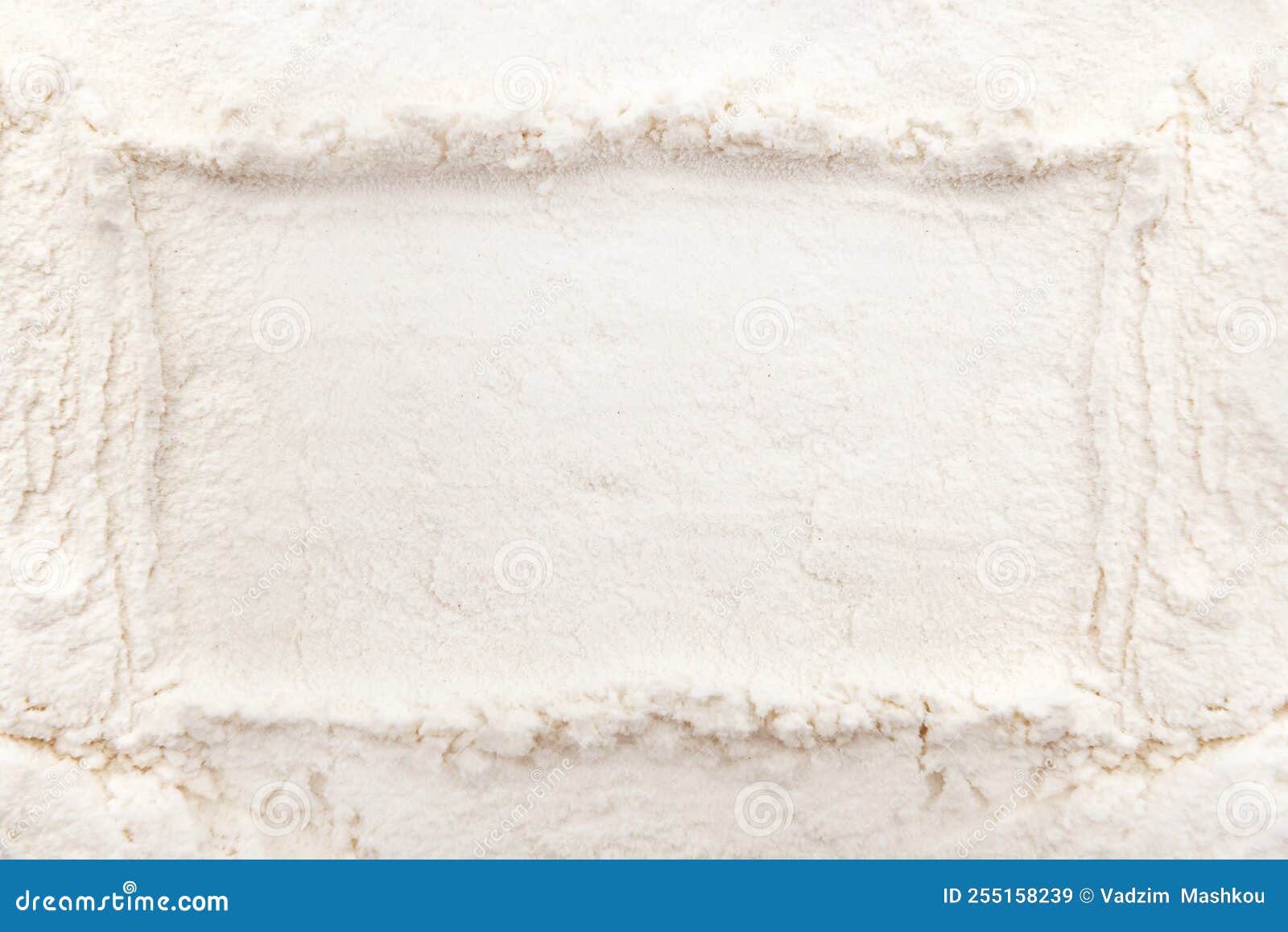Background from Wheat Flour. Texture of Flour with a Free Space in the ...