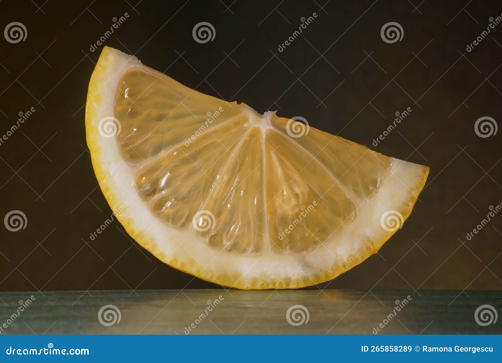Background Whit Fruit; Half Lemon Slice Stock Image - Image of ...