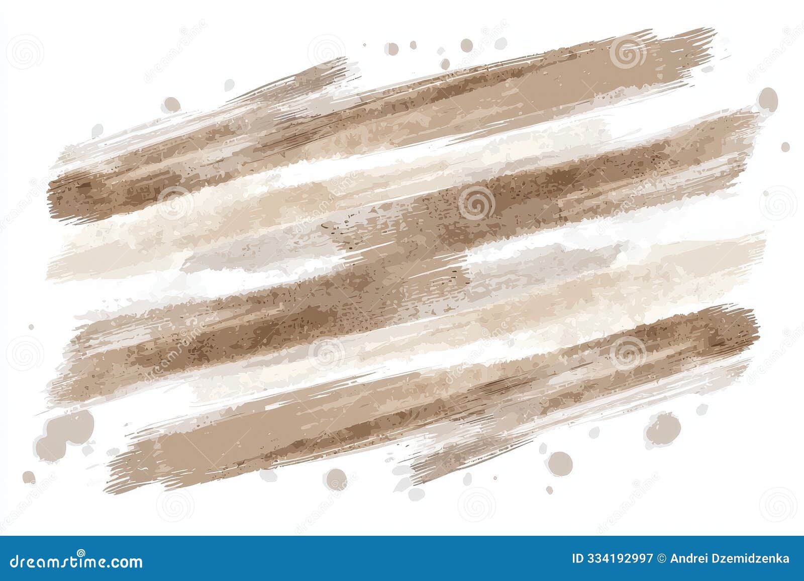 Background of White and Brown Watercolor Brush Strokes Stock Image ...