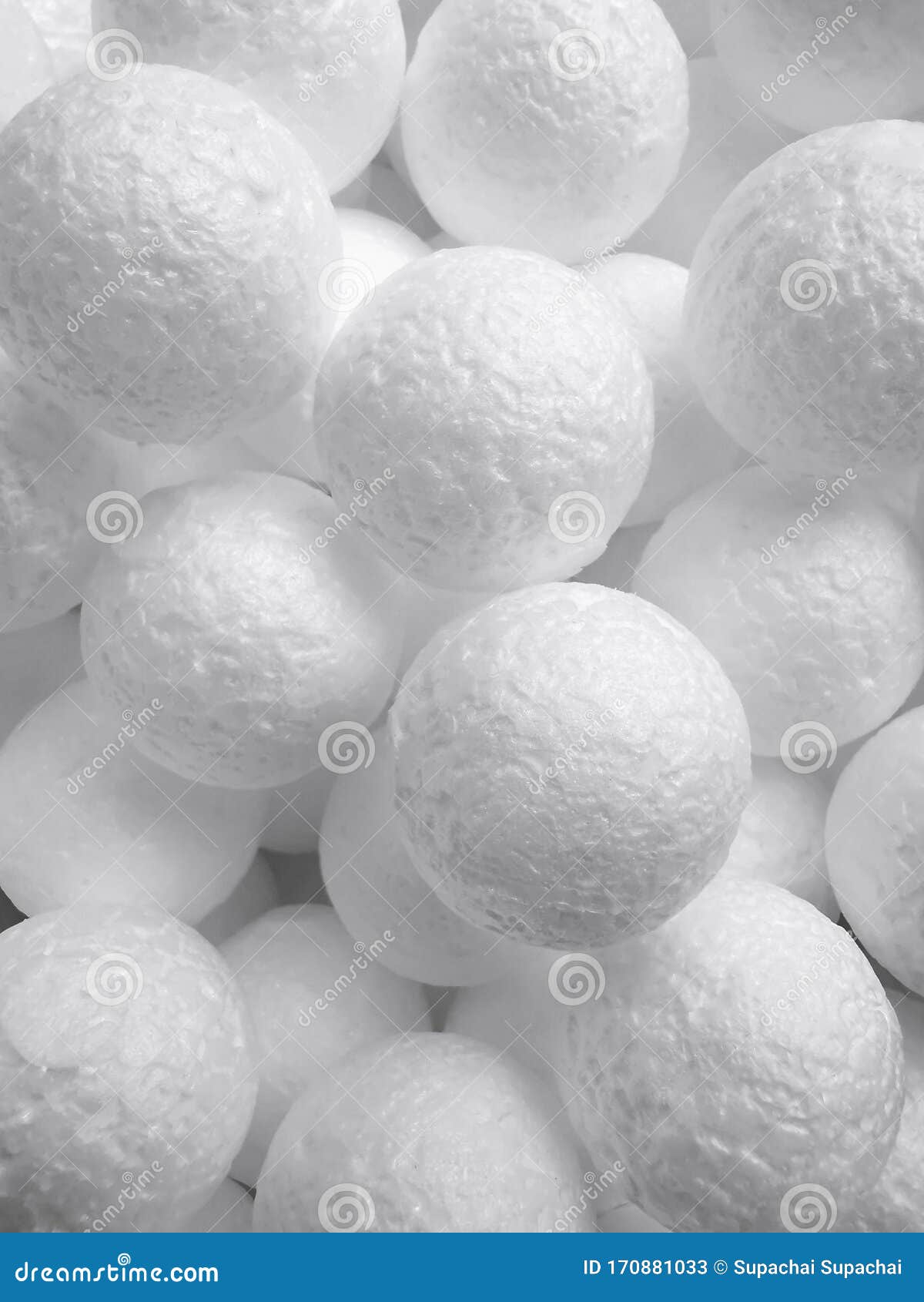 Background of White Circle Styrofoam Ball Pattern Texture Foam Surface ...