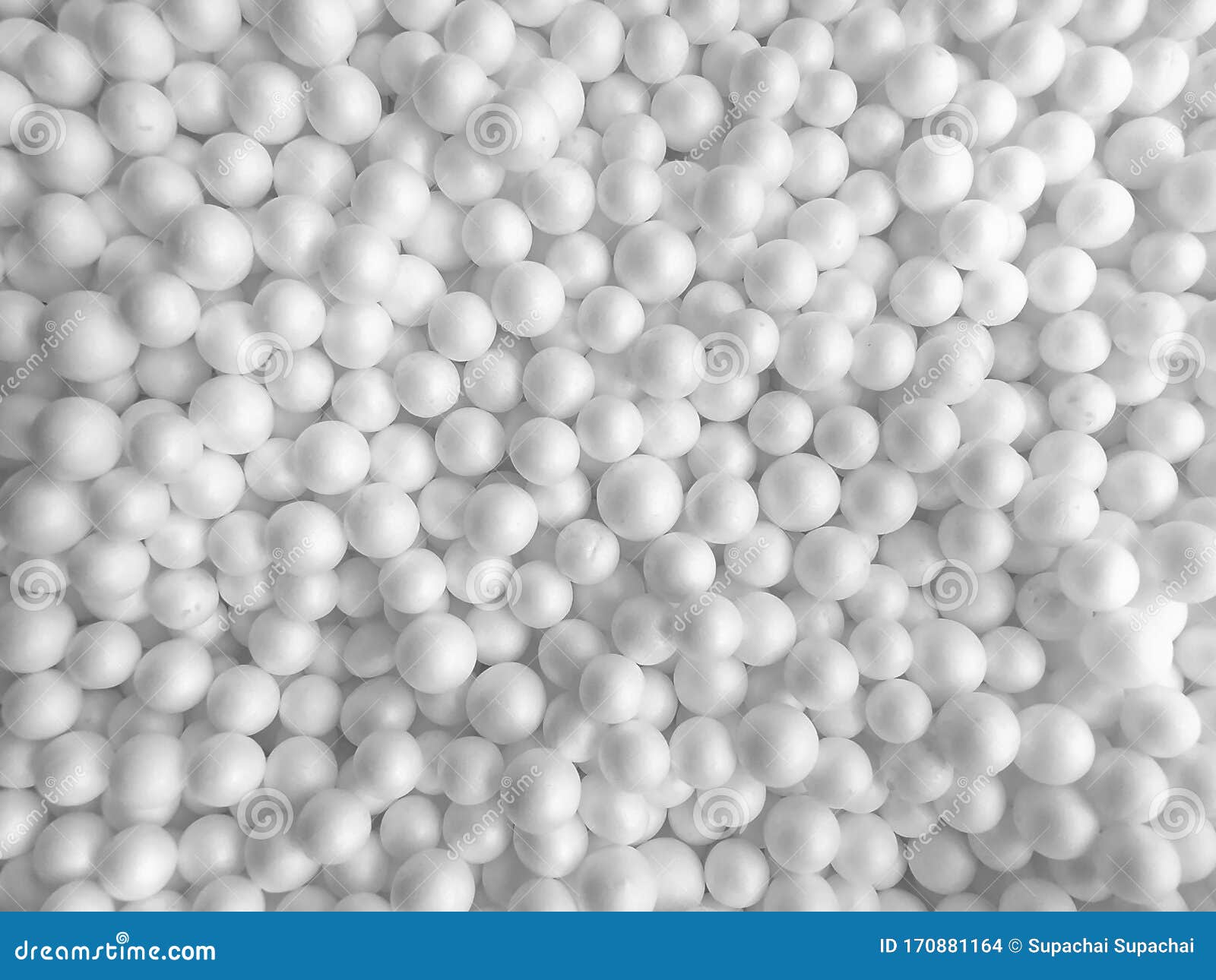 Background of White Circle Styrofoam Ball Pattern Texture Foam Surface ...