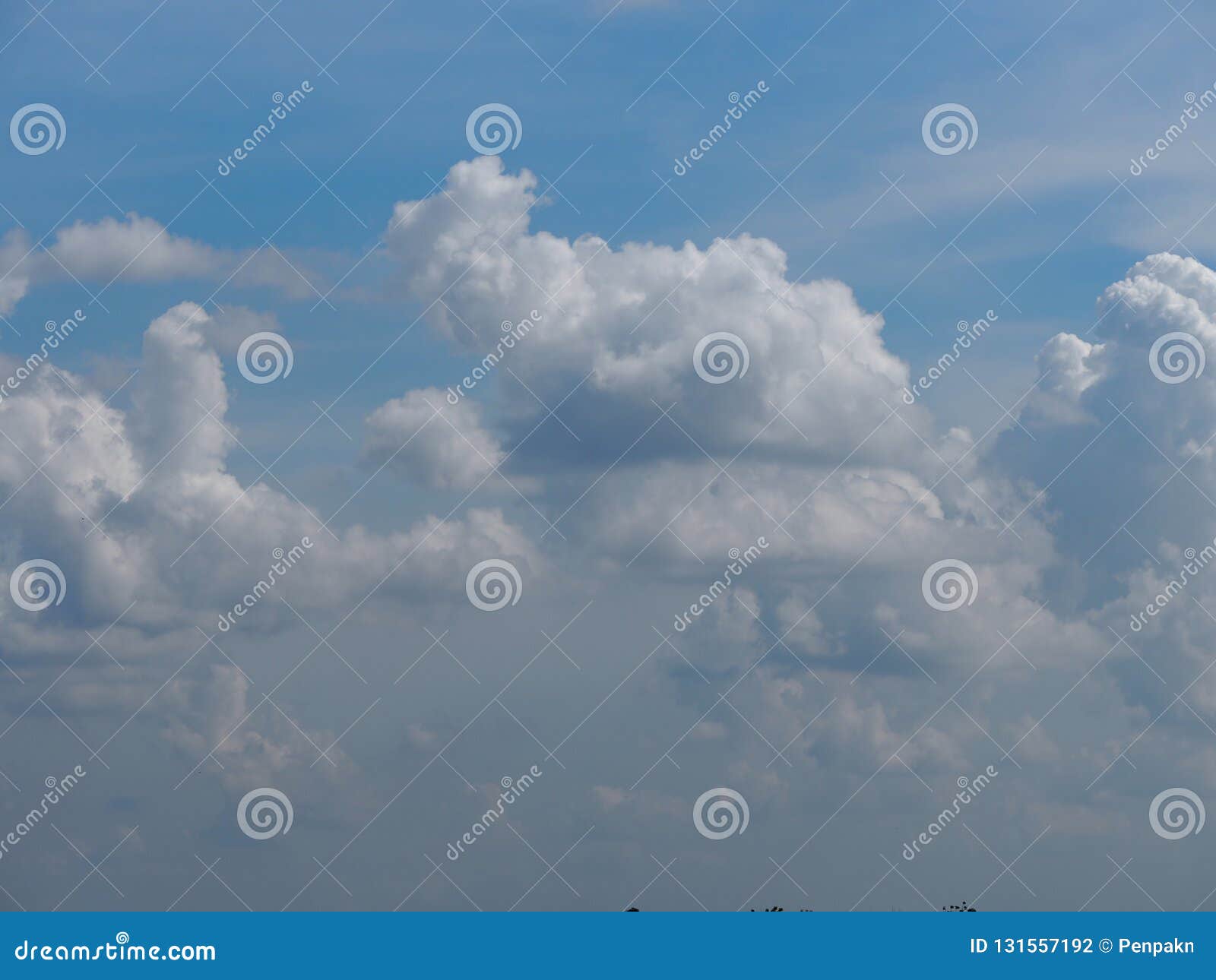 Background White Clound on Blue Sky Stock Photo - Image of white, blue ...