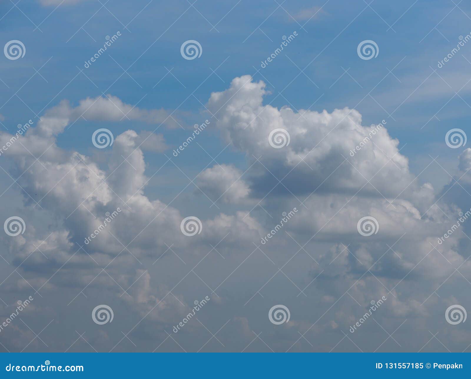 Background White Clound on Blue Sky Stock Image - Image of nature ...