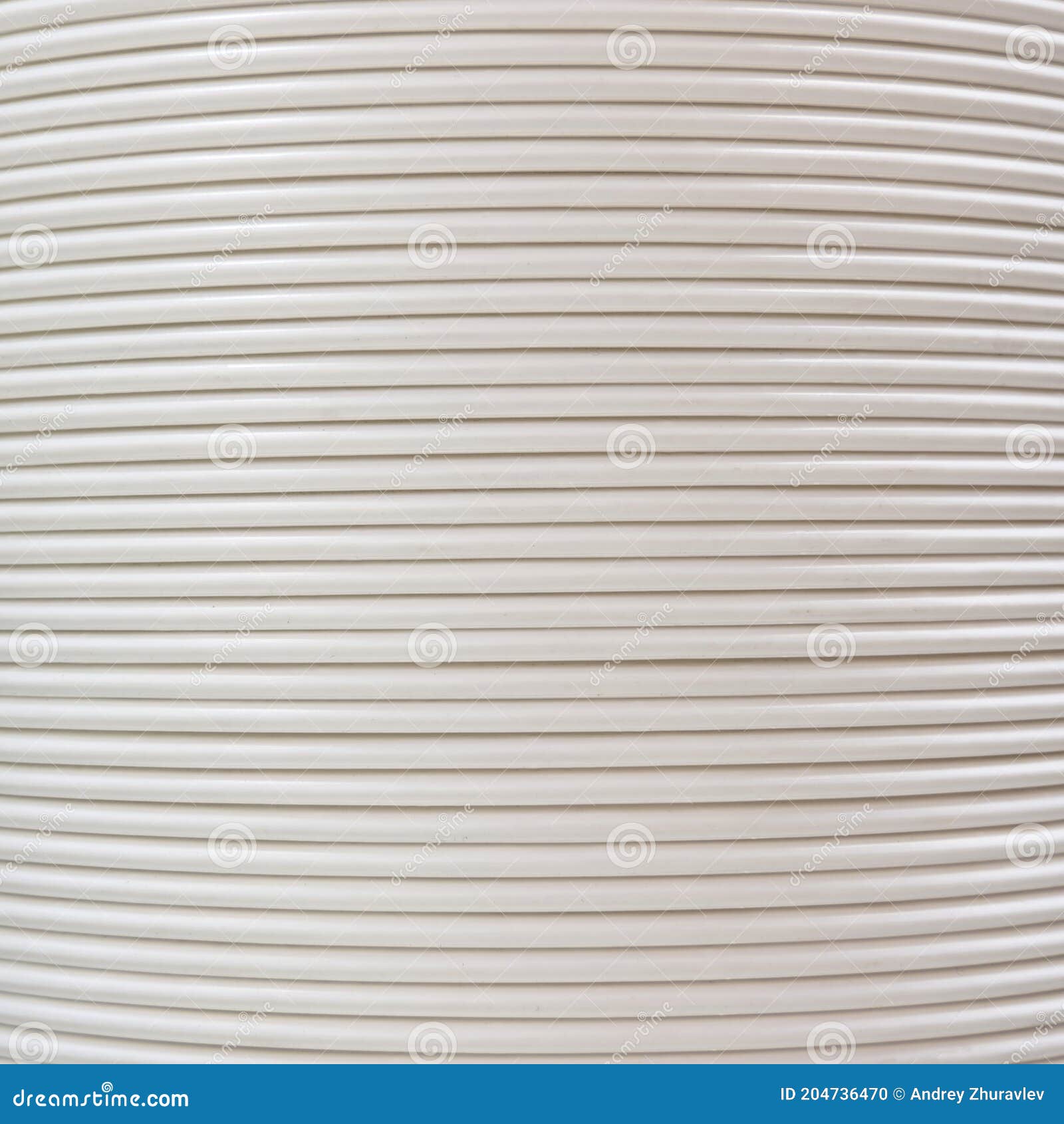 Background of White Corrugated Pipe. Texture of Corrugation Rings Close ...