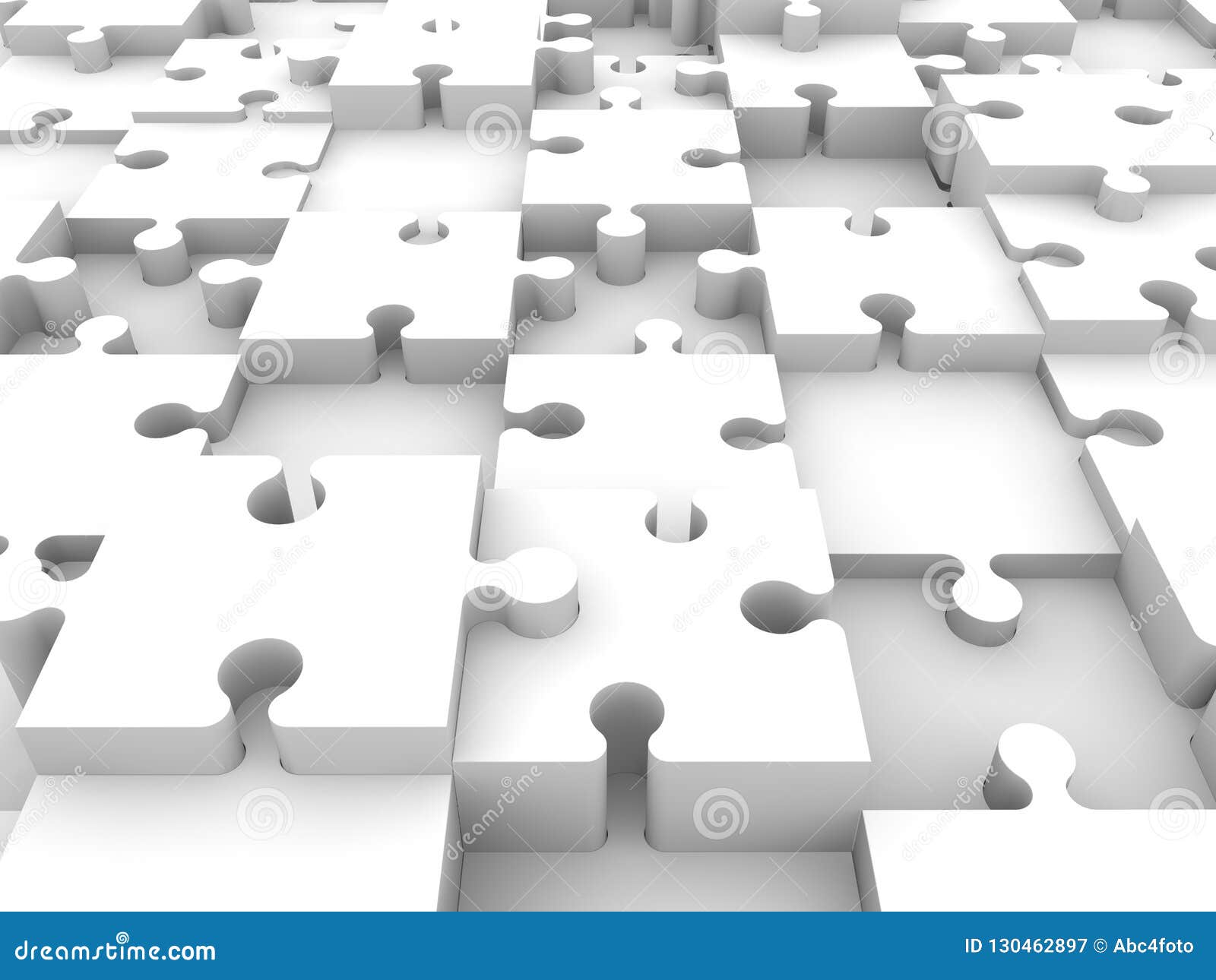 Background of White Puzzles Pieces Stock Illustration - Illustration of ...
