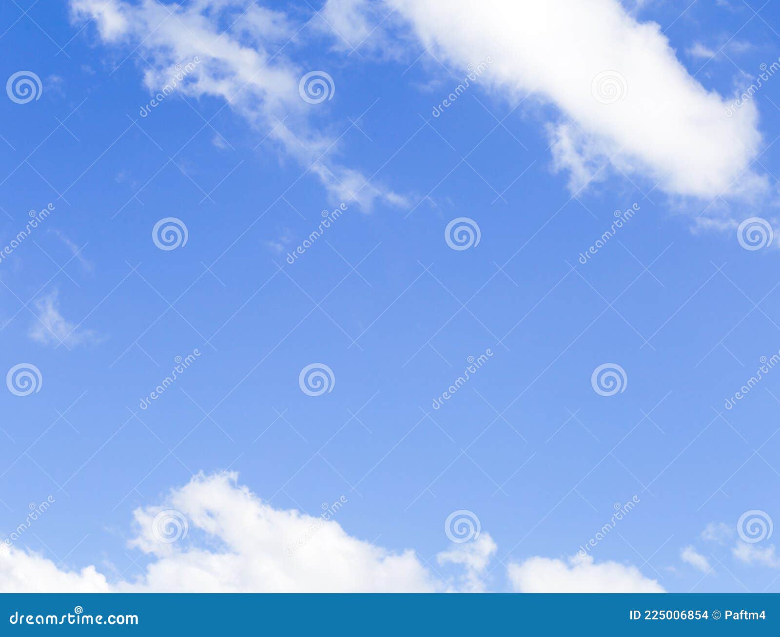 Background of White Summer Clouds on Blue Sky. Stock Photo - Image of ...