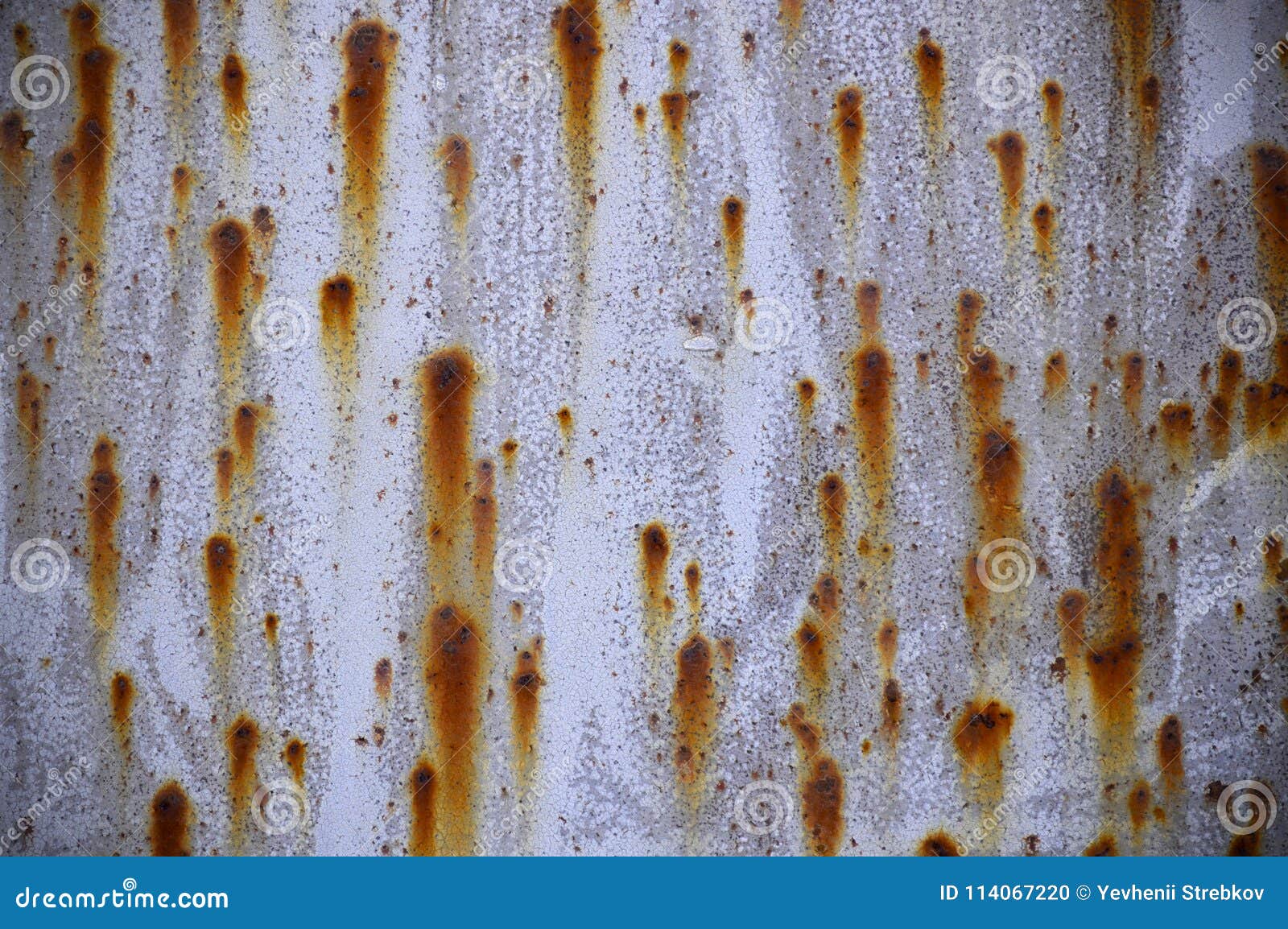 White Texture with Rusty Streaks Stock Photo - Image of steel, rusted ...