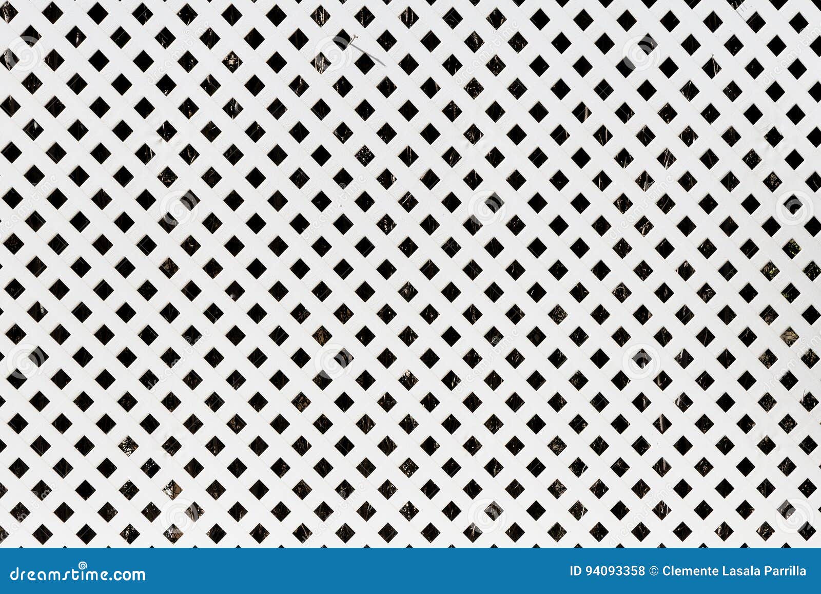 Background White Wooden Lattice. Square Pattern Stock Photo - Image of ...