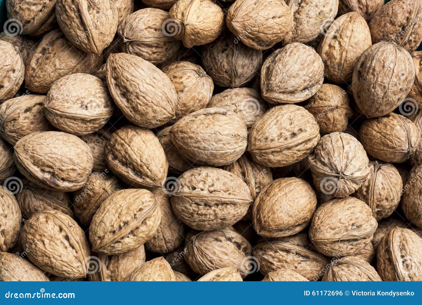 Background from Whole Ripe Walnuts, Close Up Stock Photo - Image of ...