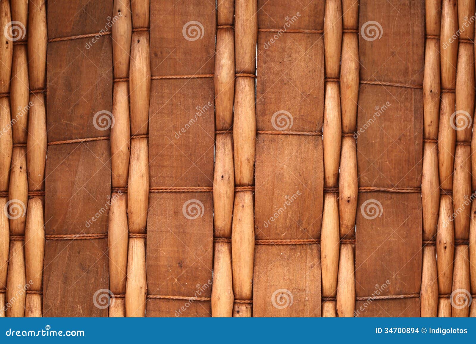 Background Of Willow Weaving And Rope. Stock Photography ...