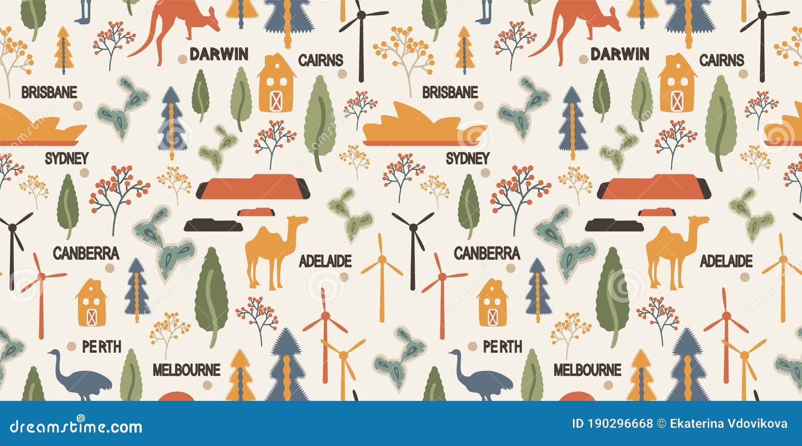 Australia Seamless Pattern. Australian Traditional Symbols And Objects ... Australia Seamless Pattern. Australian Traditional Symbols And Objects ...