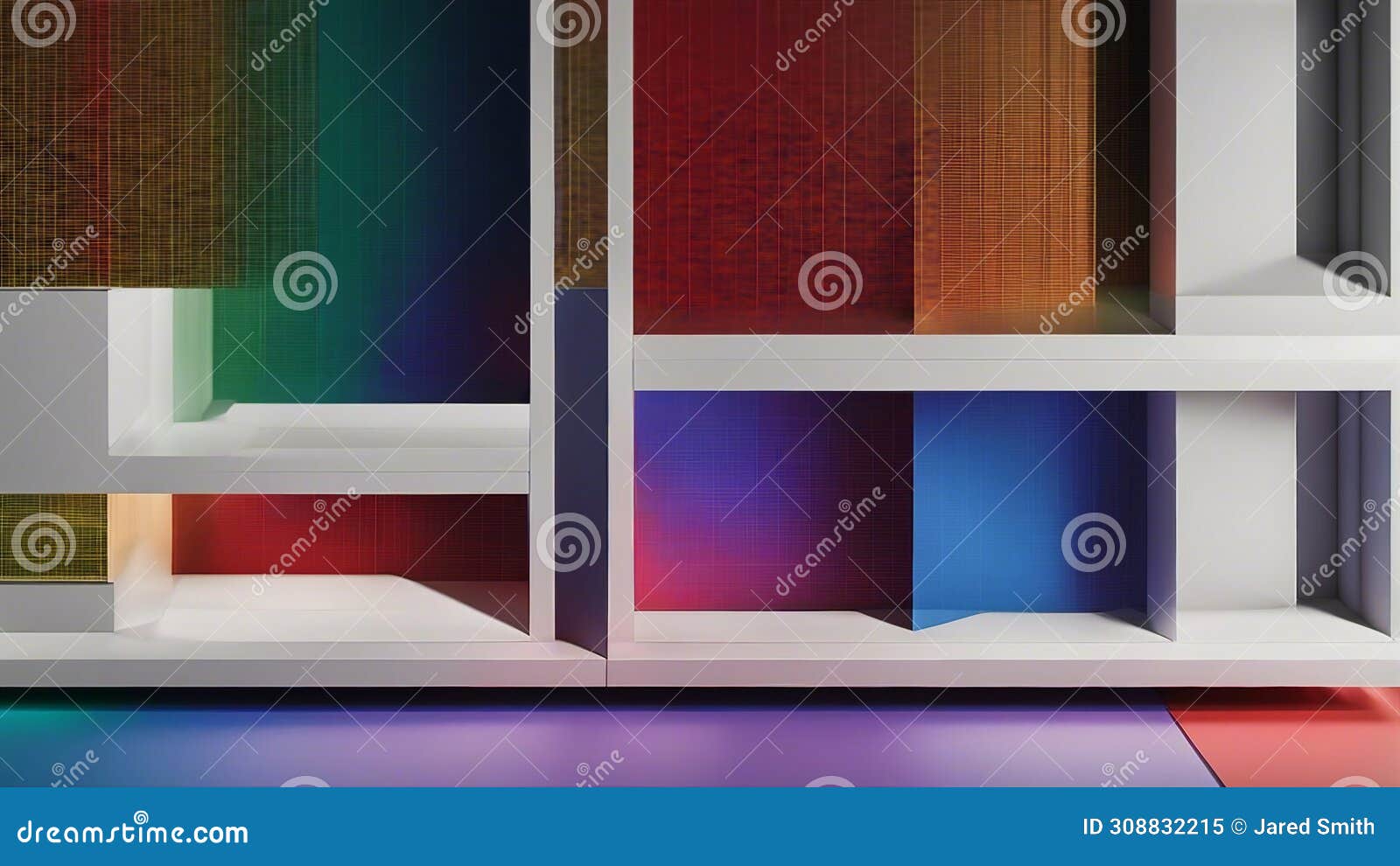 Background with Windows a Basic RGB Image with Three Rectangles of ...