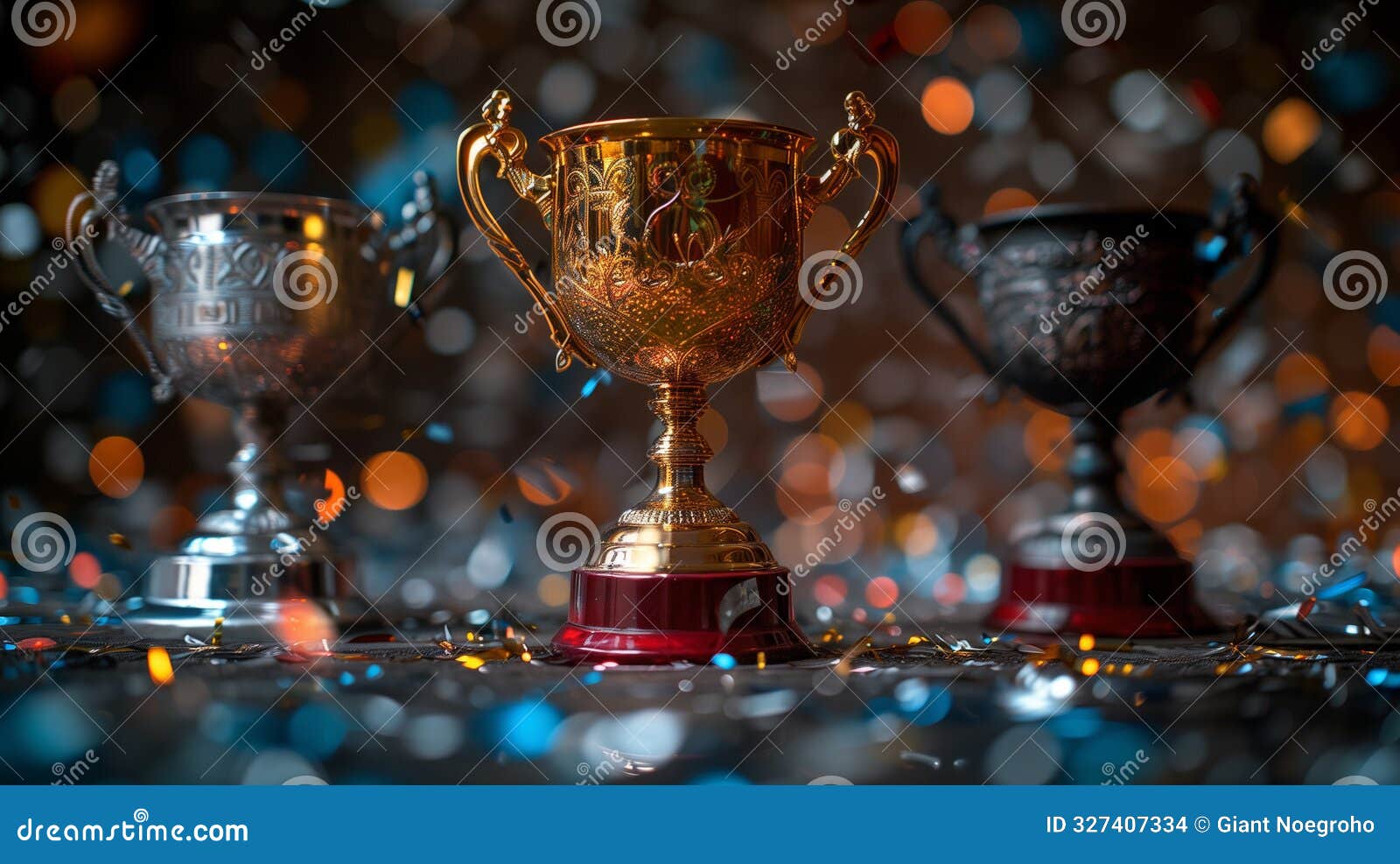 Winners Trophy, Celebrating First Place, Second Place, And Third Place ...