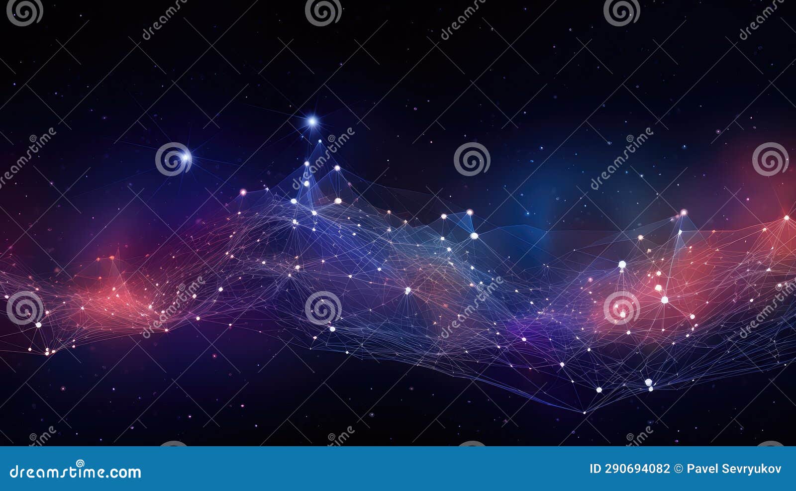 Background Wireframe Galaxy Abstract Stock Illustration - Illustration ...