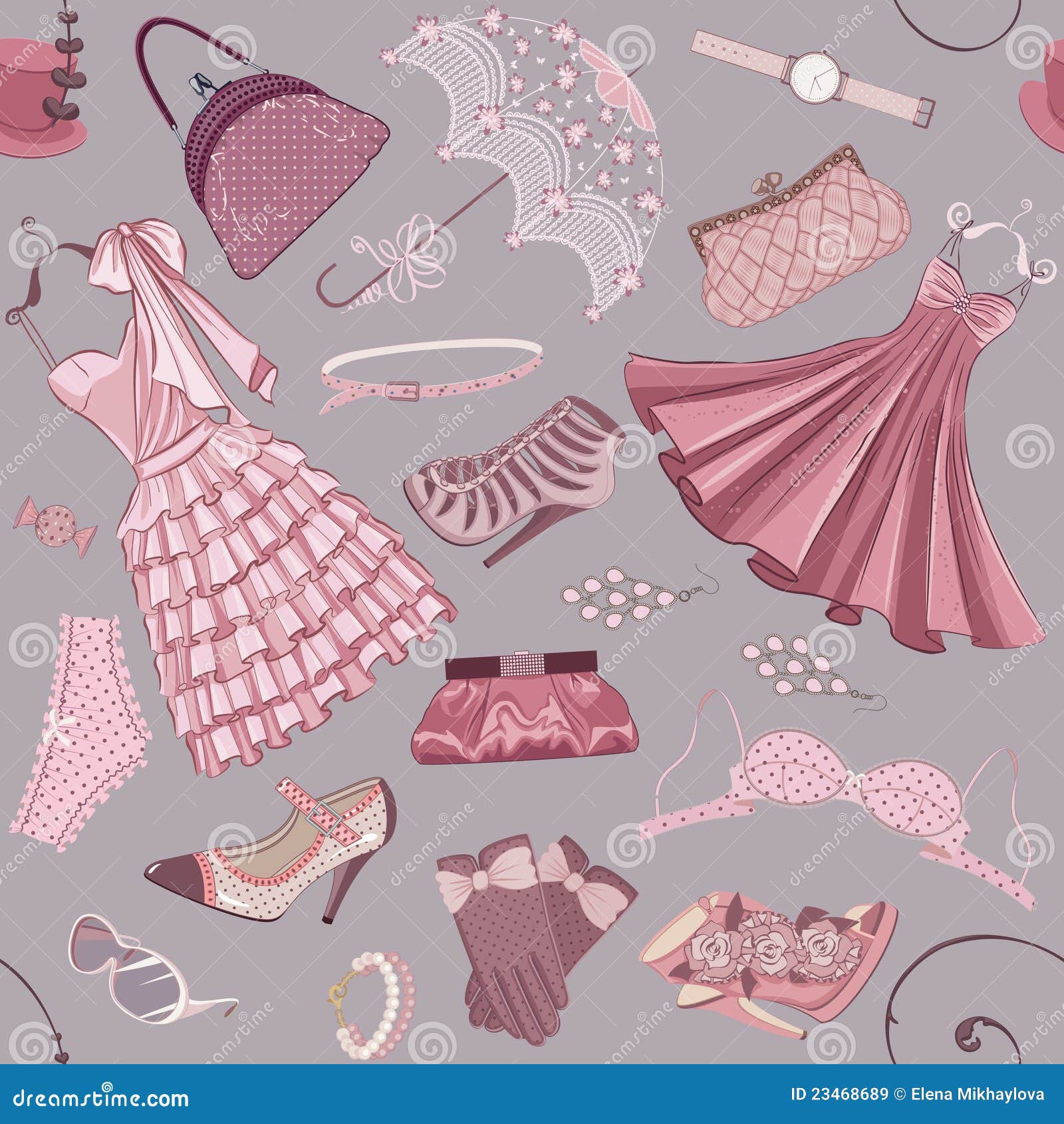 Background With Women's Clothing Royalty Free Stock Images - Image ...