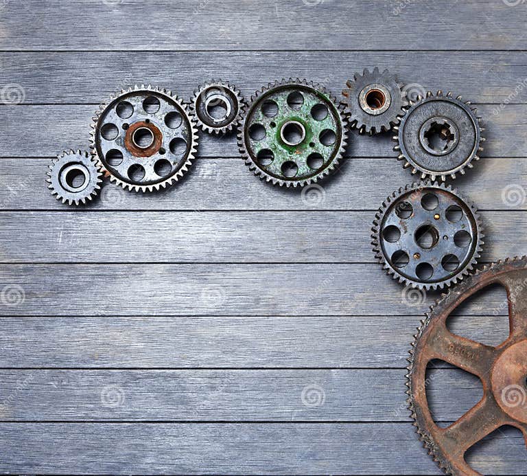 Background Wood Cogs stock image. Image of business, machine - 50592401