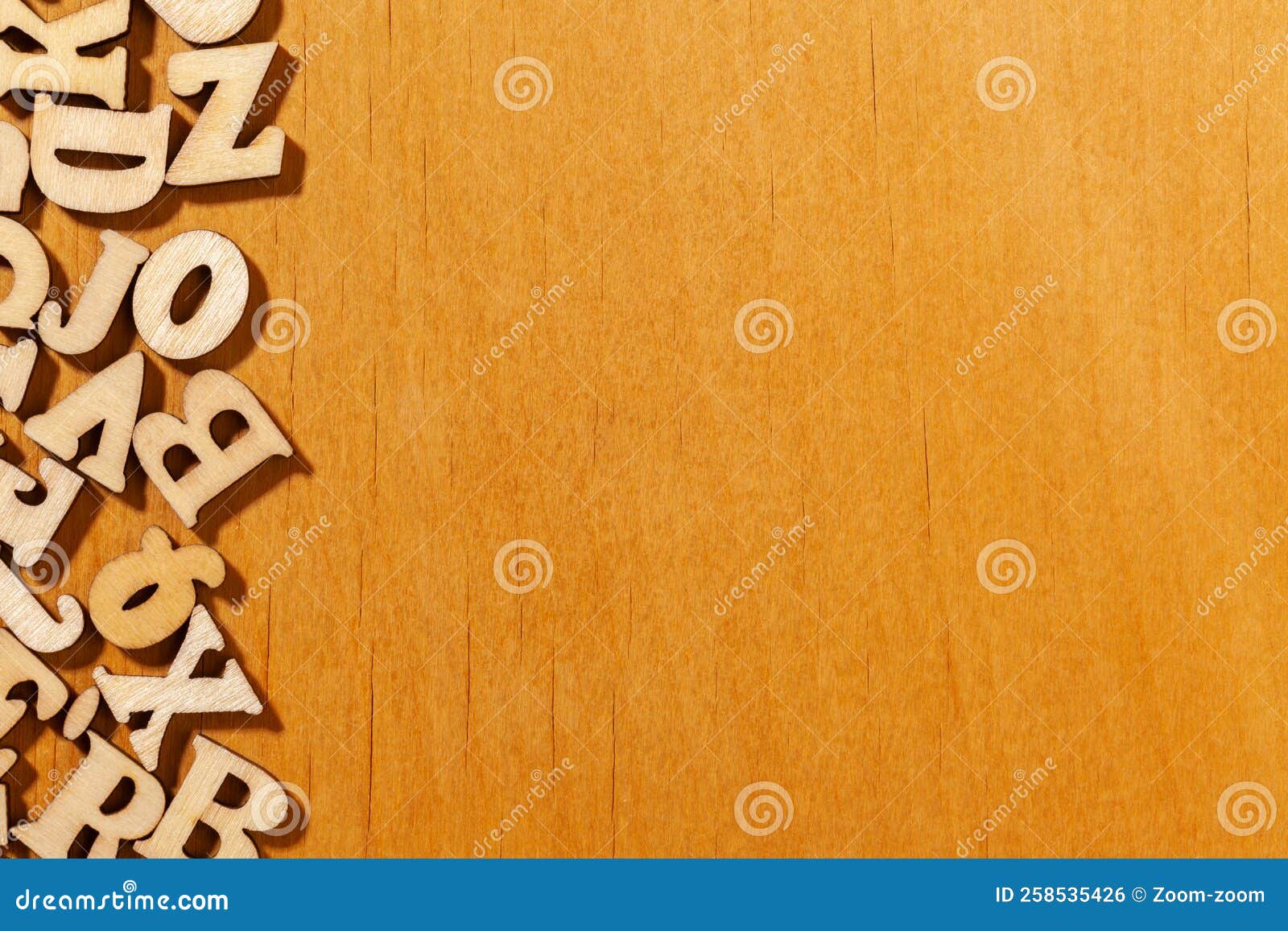 Background with Wood Letters Stock Photo - Image of grammar ...