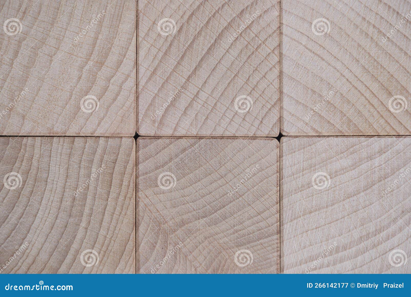 Background, Wooden Beech Texture of End of Square Cubes. Stock Image ...