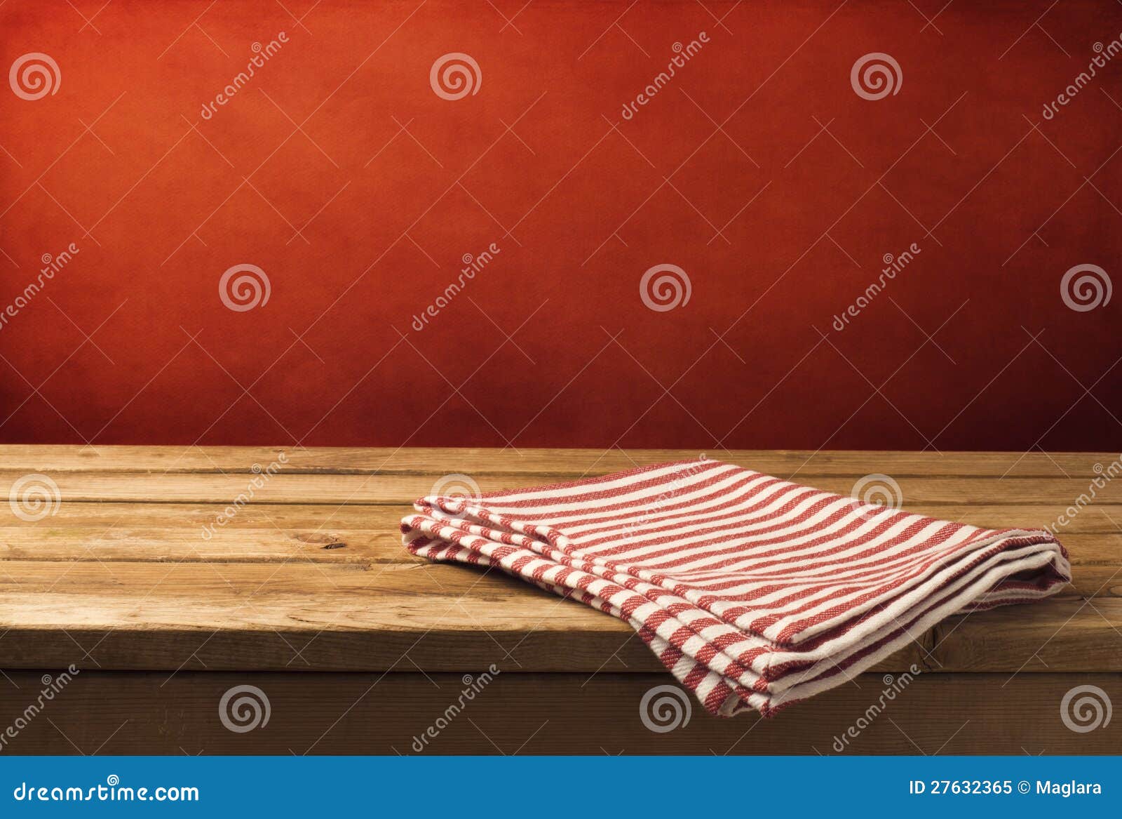 Background with Wooden Table and Tablecloth Stock Image - Image of ...
