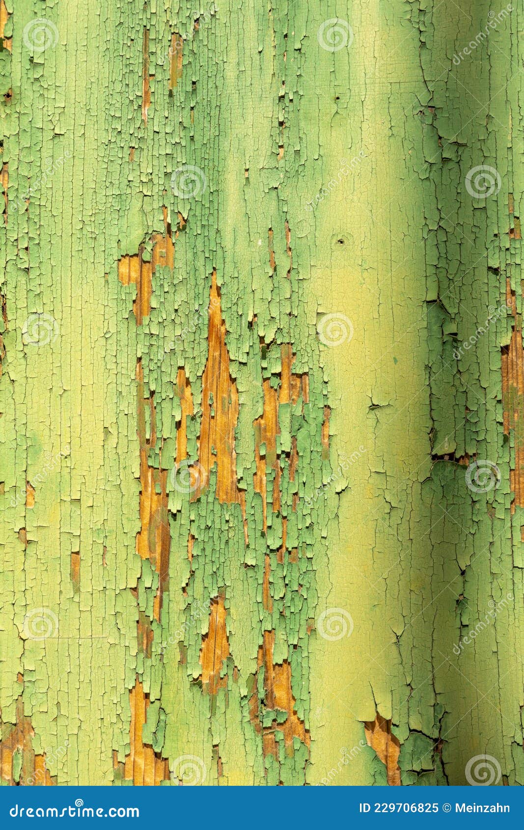 Background of Wooden Wall with Peeling Green Color Stock Image - Image ...