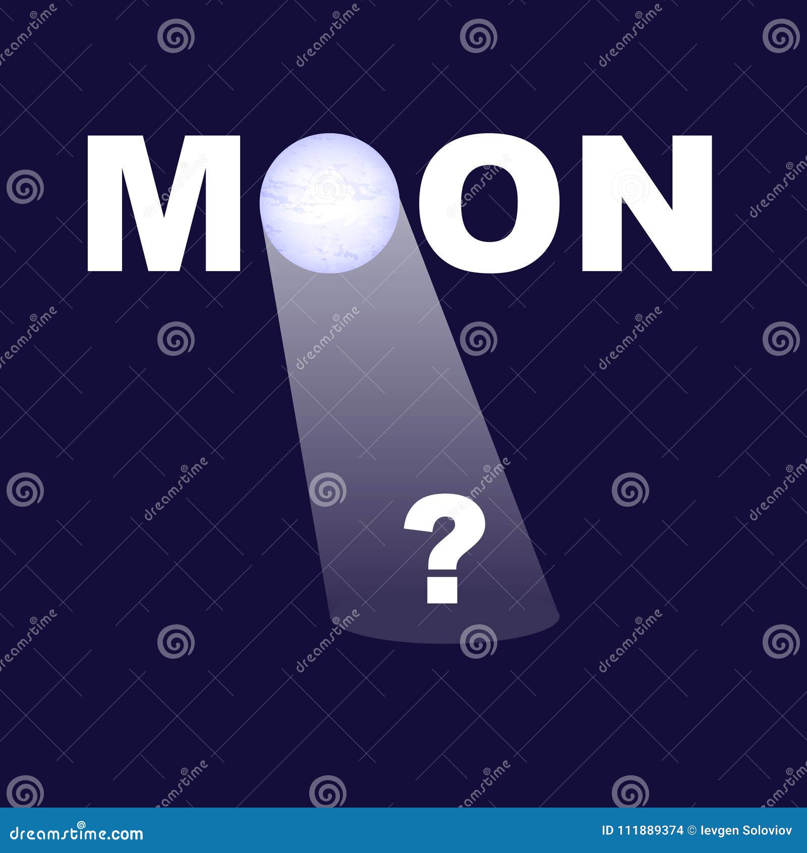 Night with moon stock vector. Illustration of deciduous - 111889374