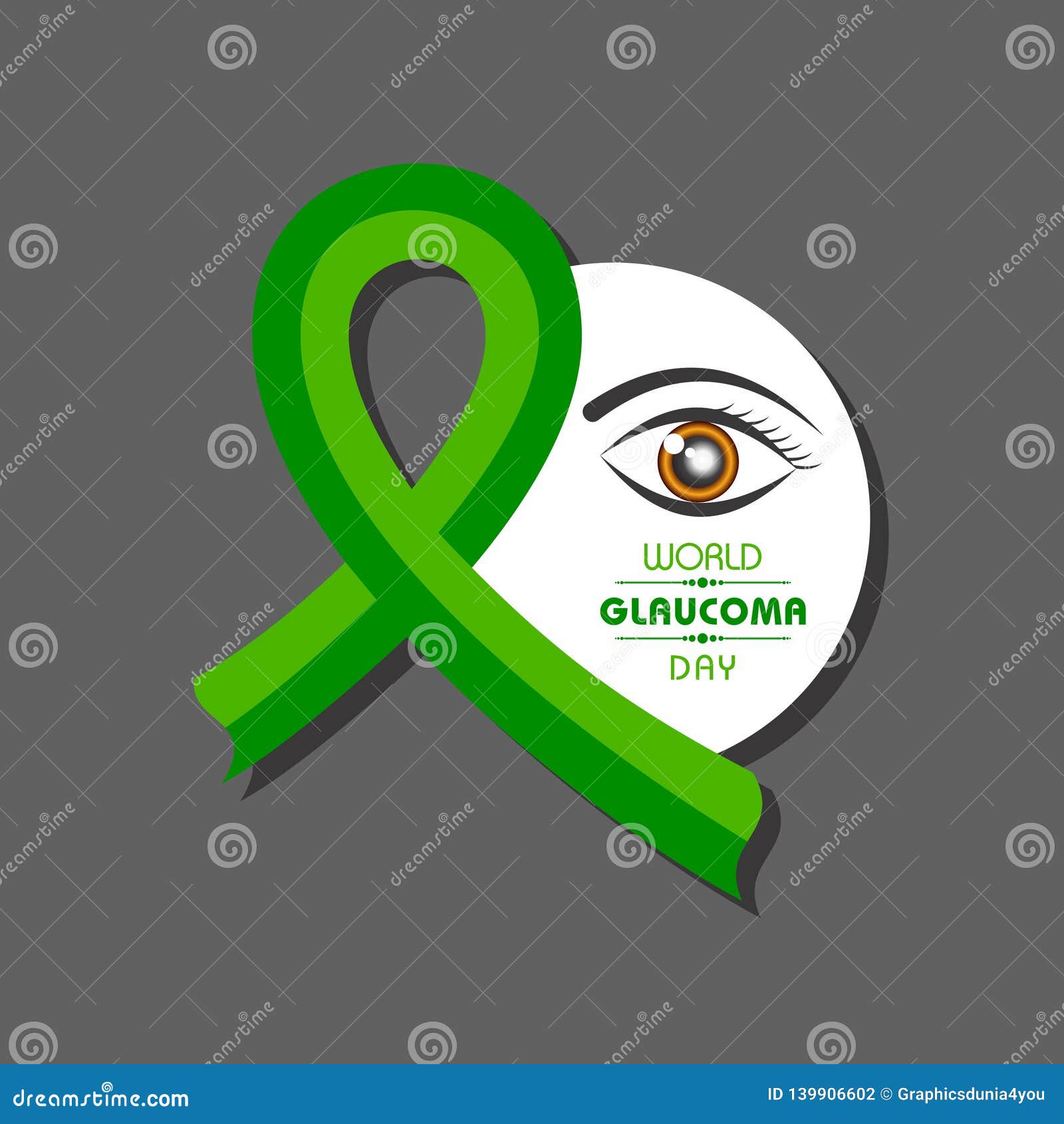 A Background for World Glaucoma Day - 12 March Stock Vector ...