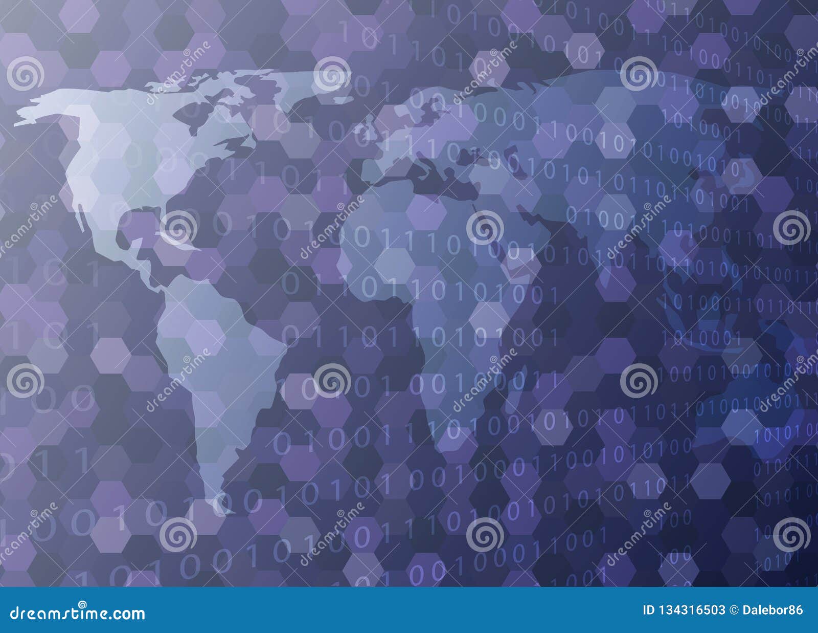 Background with a World Map and Binary Code Stock Vector - Illustration ... Background with a World Map and Binary Code Stock Vector - Illustration ...