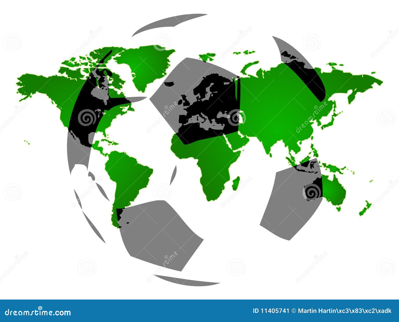 Background of World Map, Modern Football Stock Vector - Illustration of ...