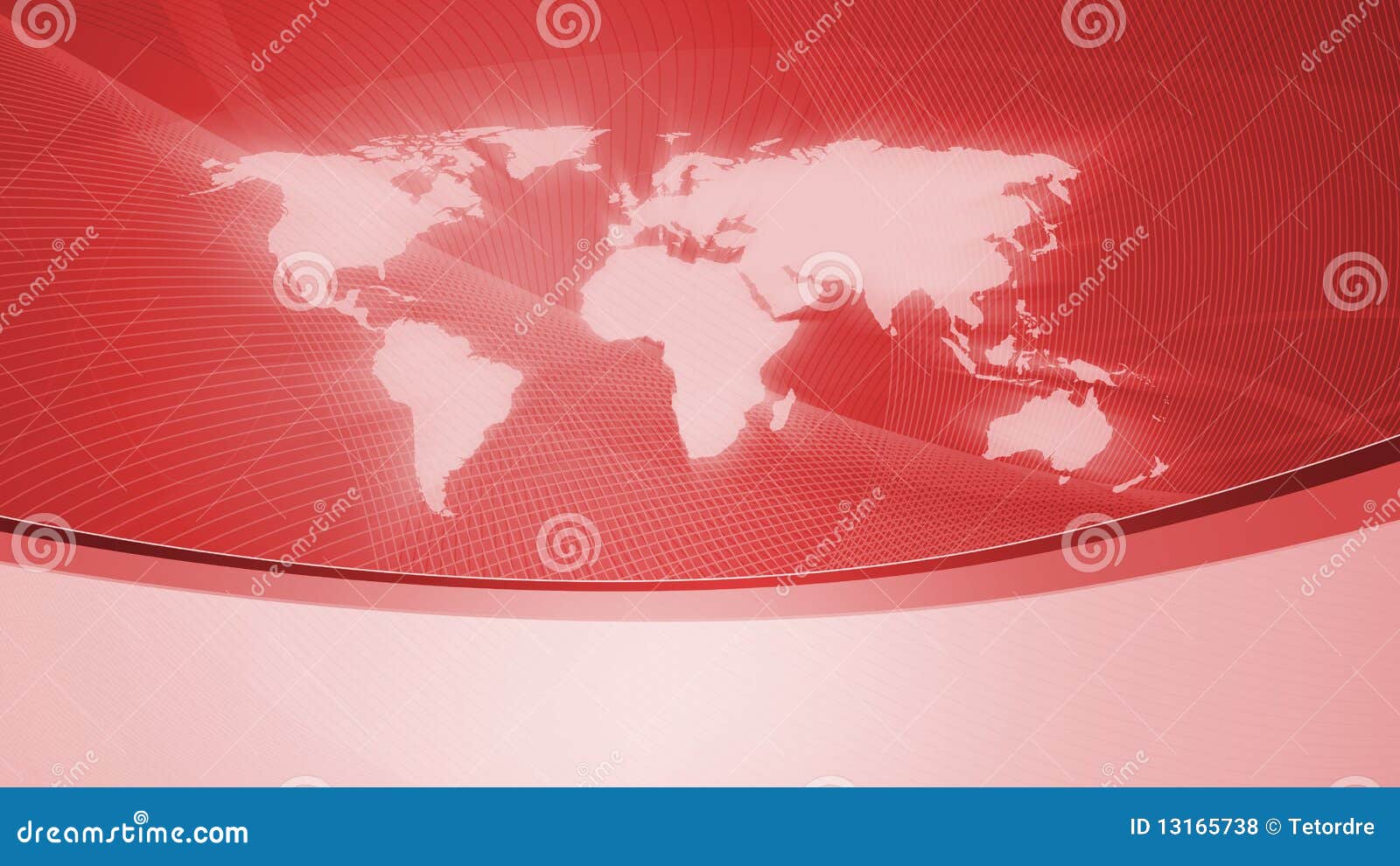 Background with World Map, Red Stock Illustration - Illustration of ...