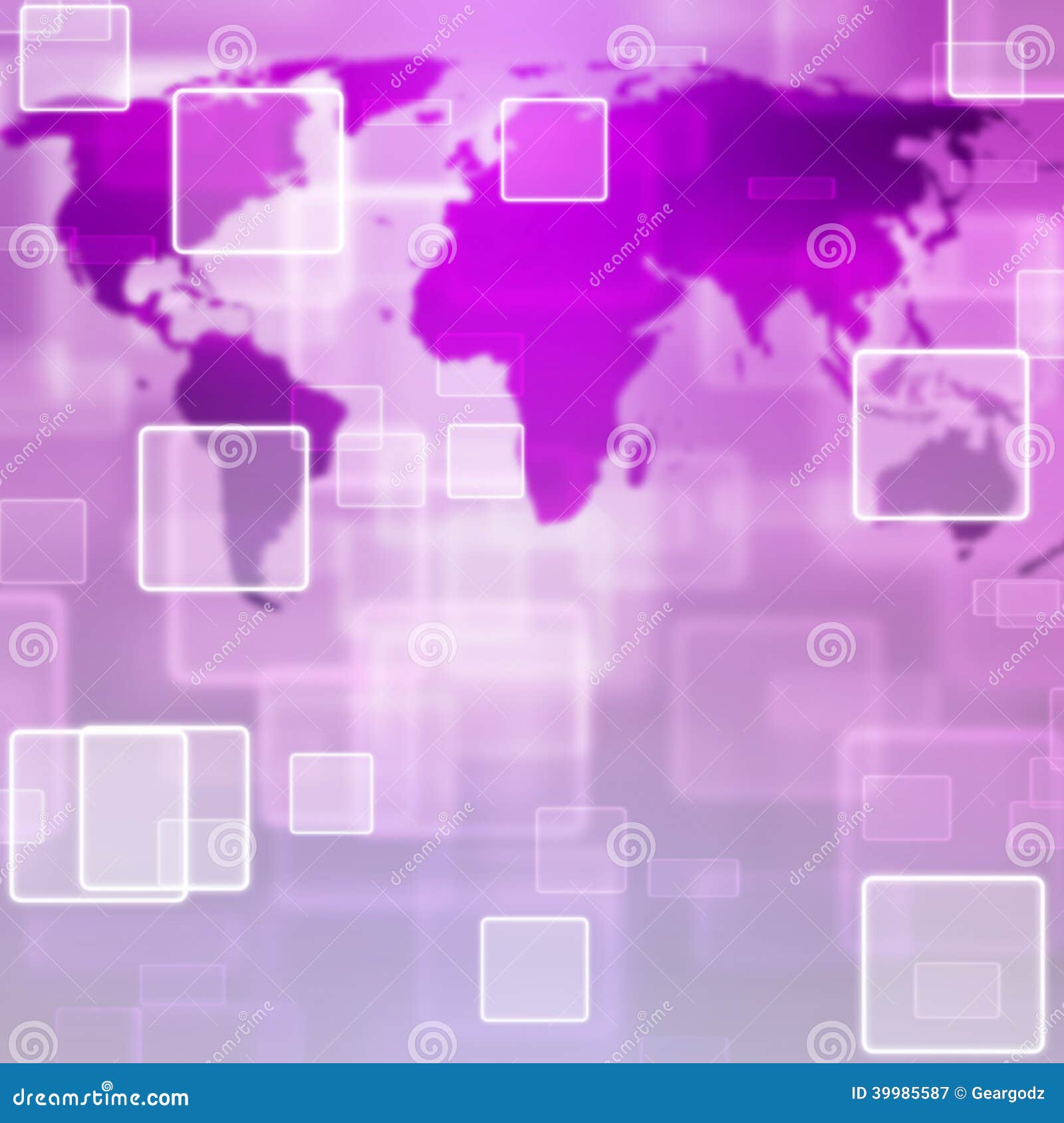 Background With World Map And Square Texture Royalty-Free Stock Photo ...