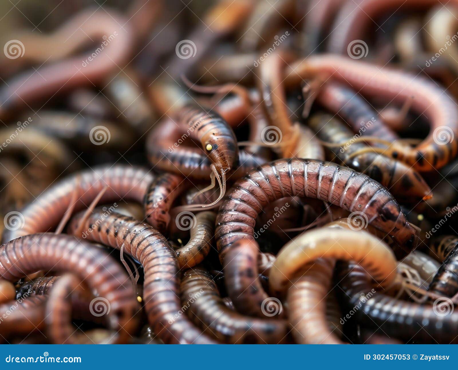 Background of Worms Extremely Closeup. Stock Image - Image of food ...