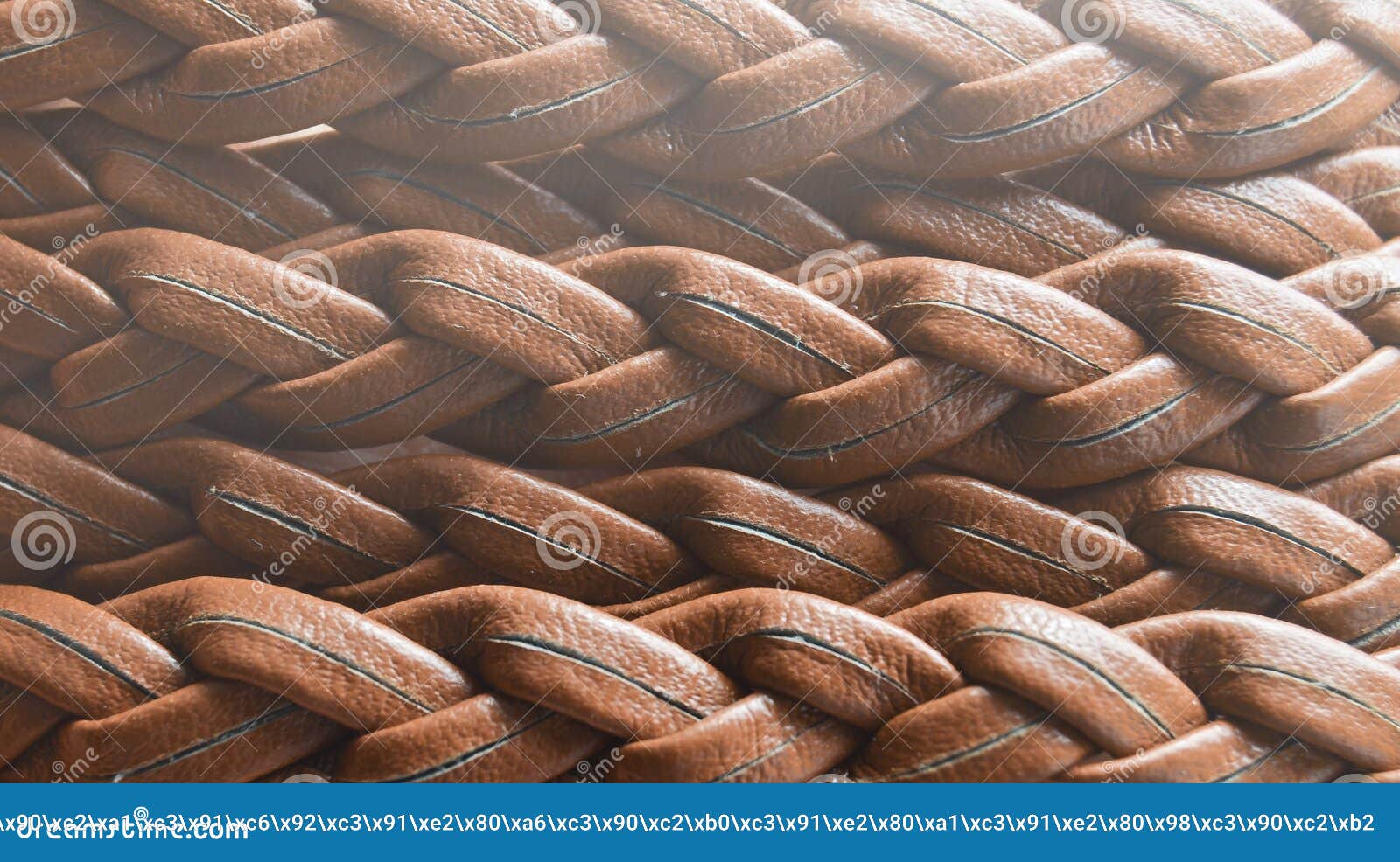 Background of a Woven Leather Strap Close-up Stock Image - Image of ...
