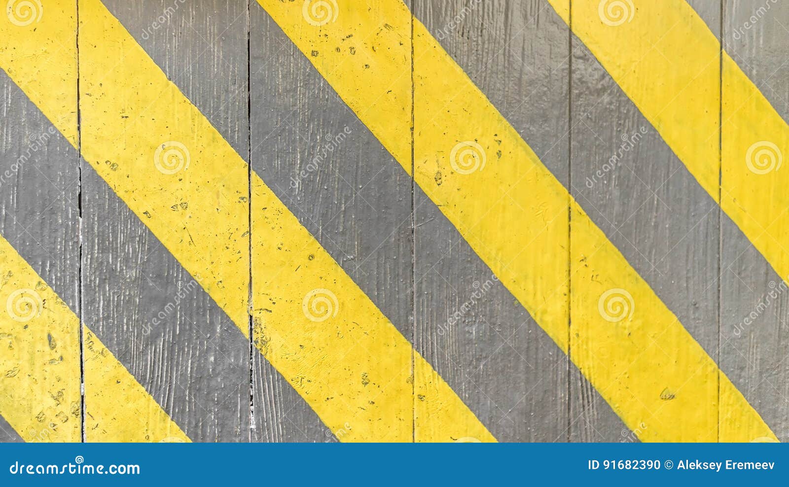 Background, Yellow-gray Warning Stripes. Warning of Danger. Horizontal ...