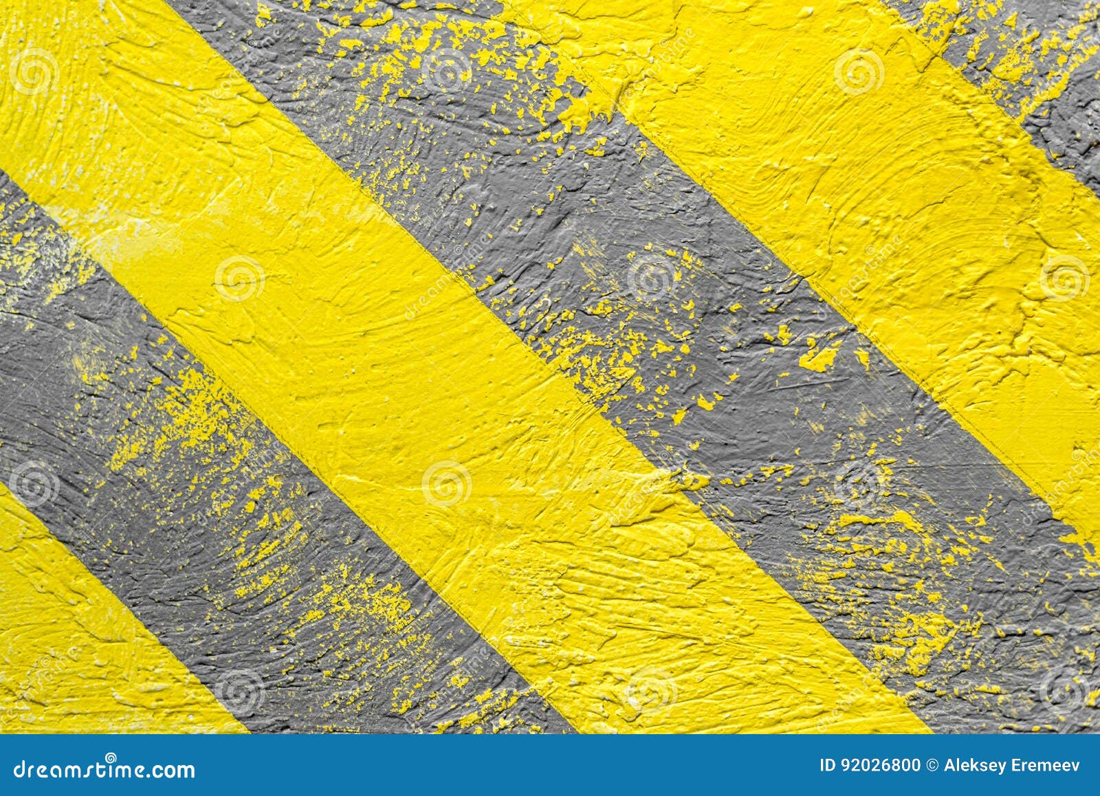 Background, Yellow-gray Warning Stripes. Warning of Danger. Horizontal ...