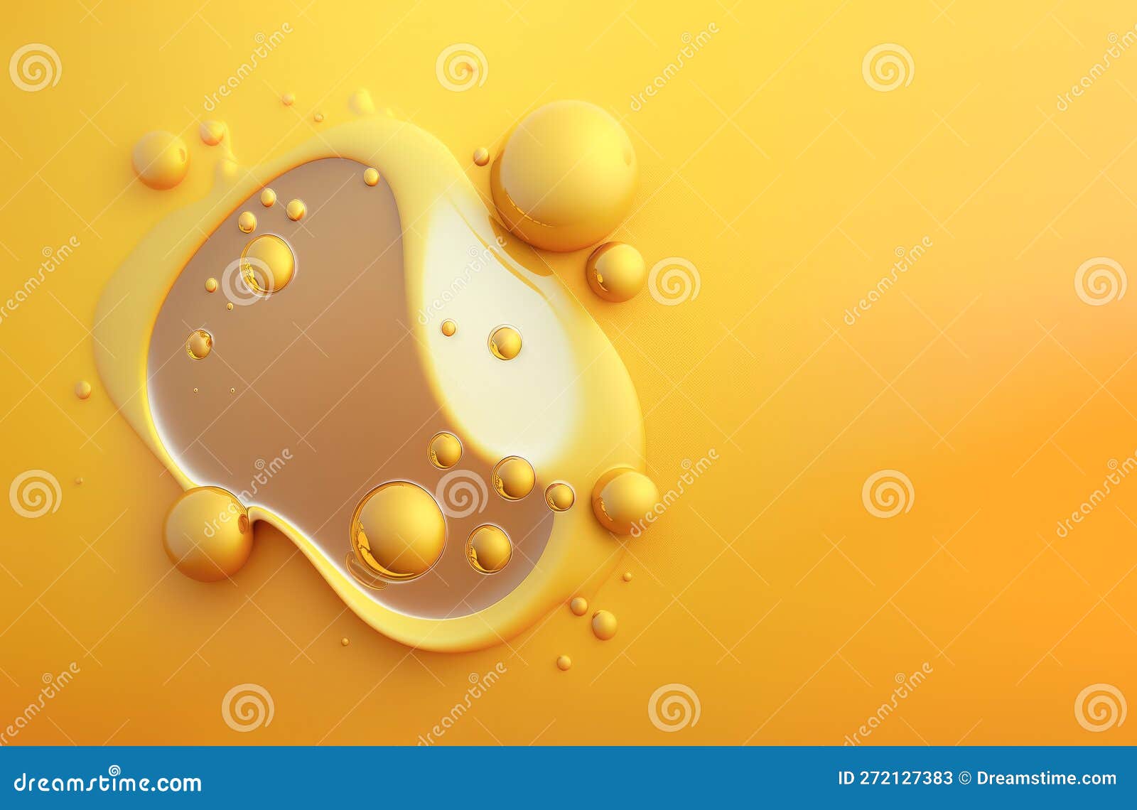 Background with Yellow Liquid Effect Stock Illustration - Illustration ...