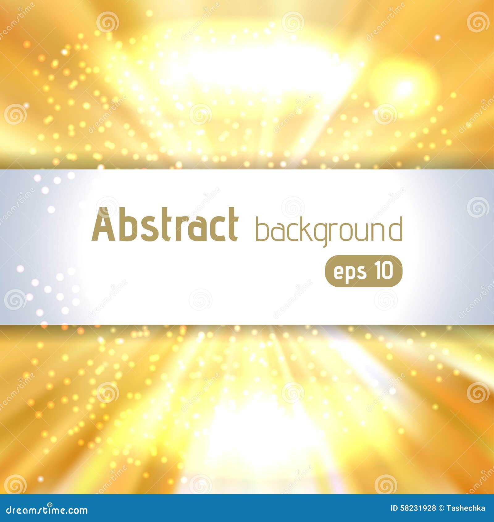 Background of Yellow Luminous Rays with Place for Text, Vector I Stock ...