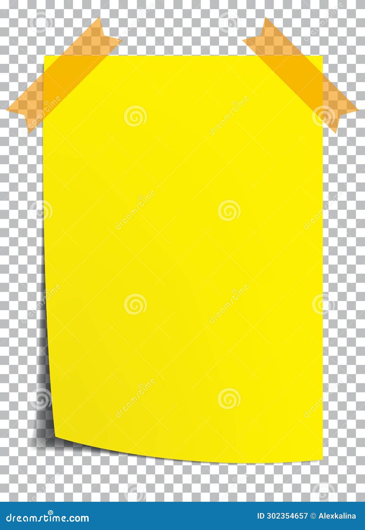 Background from Yellow Page of Paper with Shadow. Vector Illustration ...