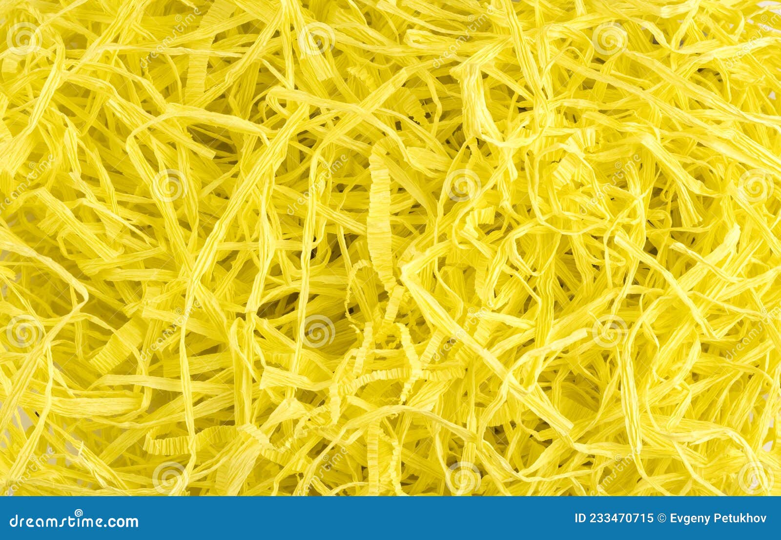 Background from Yellow Shredded Paper. Strips of Cut Paper for ...