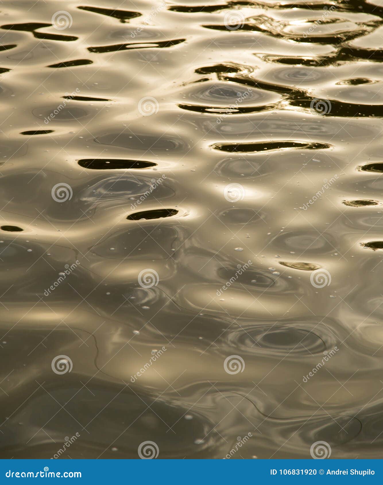 Background of Yellow Surface of the Water Stock Photo - Image of golden ...